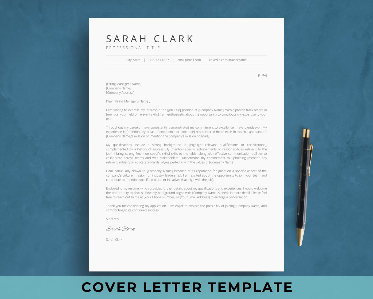 Google Docs Cover Letter Template for Job Application | Sample Resume ...