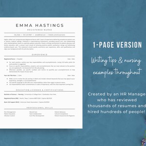 Google Docs Nurse ATS Friendly Resume Template | Nursing Resume & Cover ...