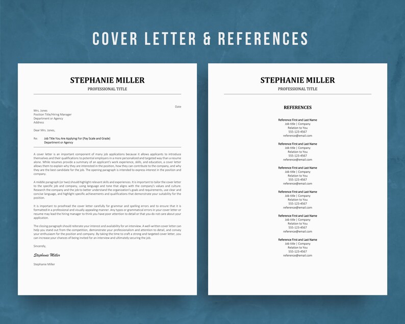 US Federal Resume Template for Word & Google Docs | USAJOBS Government ...