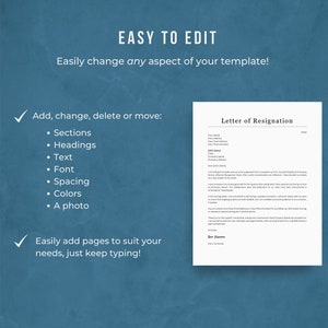 Executive Resignation Letter Template for Word & Google Docs ...