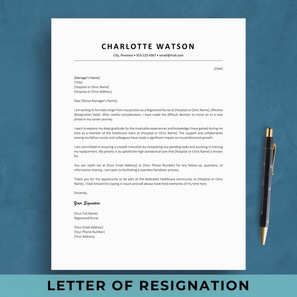 Resignation Retirement Letter - Etsy