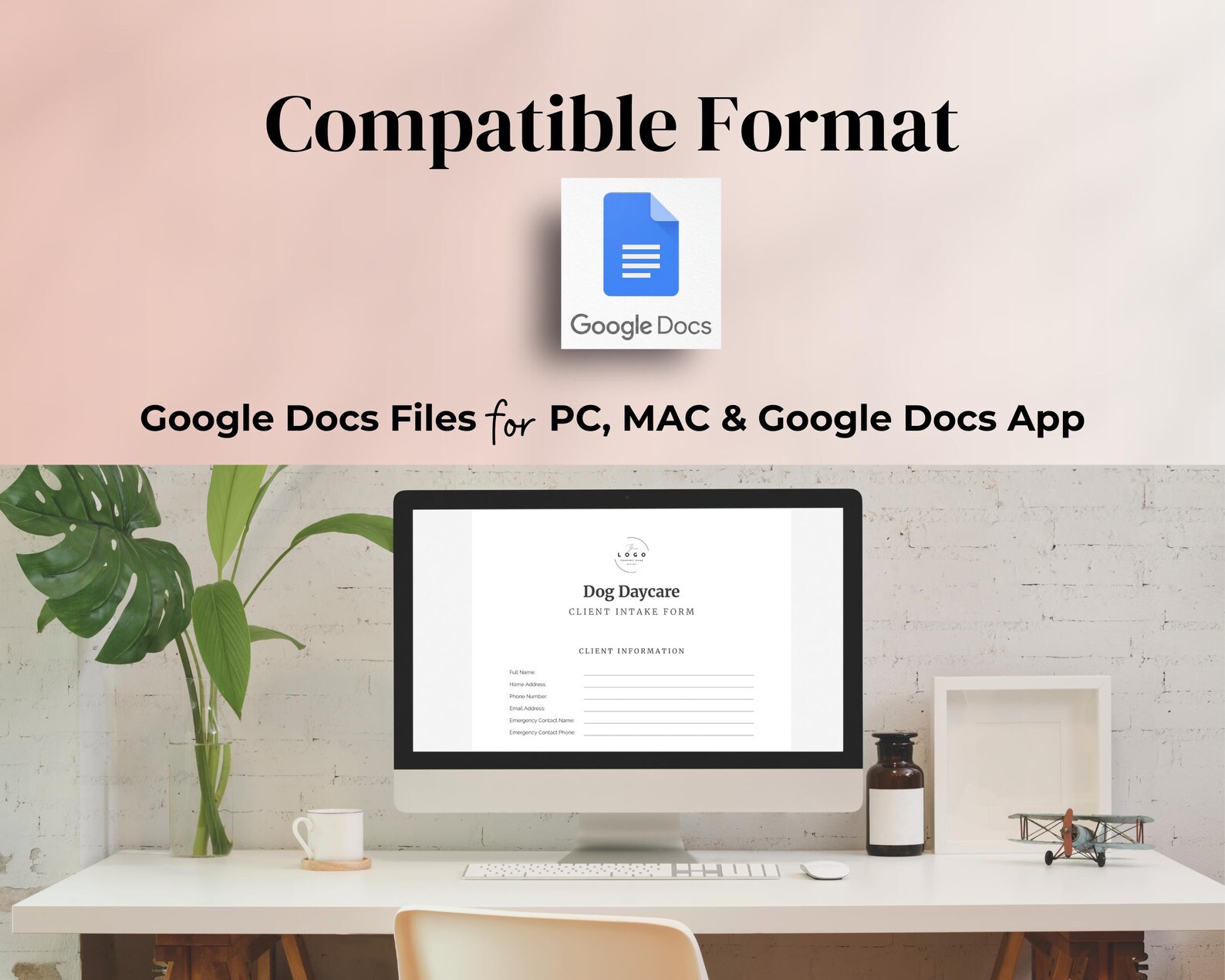 Dog Daycare New Client Intake Form Template | Editable Doggy Day Care ...