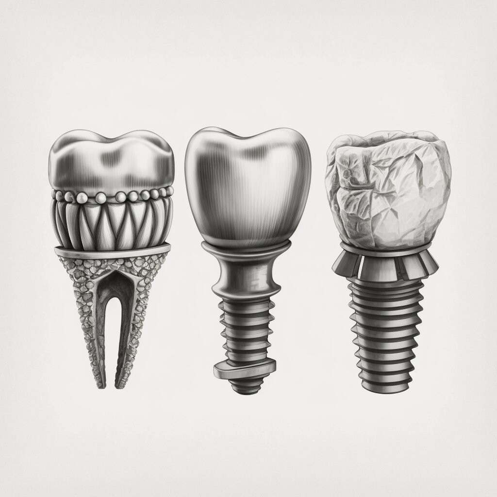 Three Dental Implant Series Realistic Dental Implant With Spectacular ...