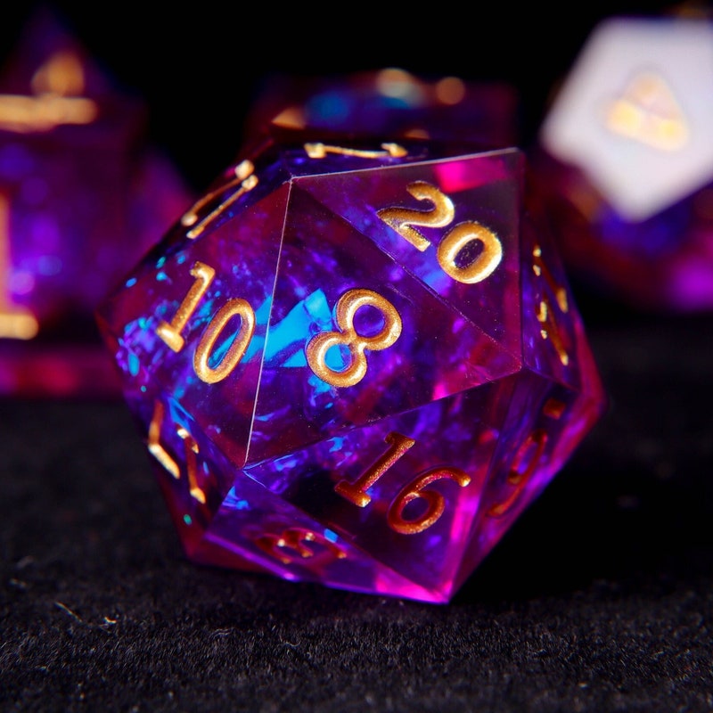 Purple Dice Set - Etsy