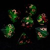 Red DND D6, D20 Dice, Fire Red Sharp Edge D&D Dice Full Set, Dungeons ...