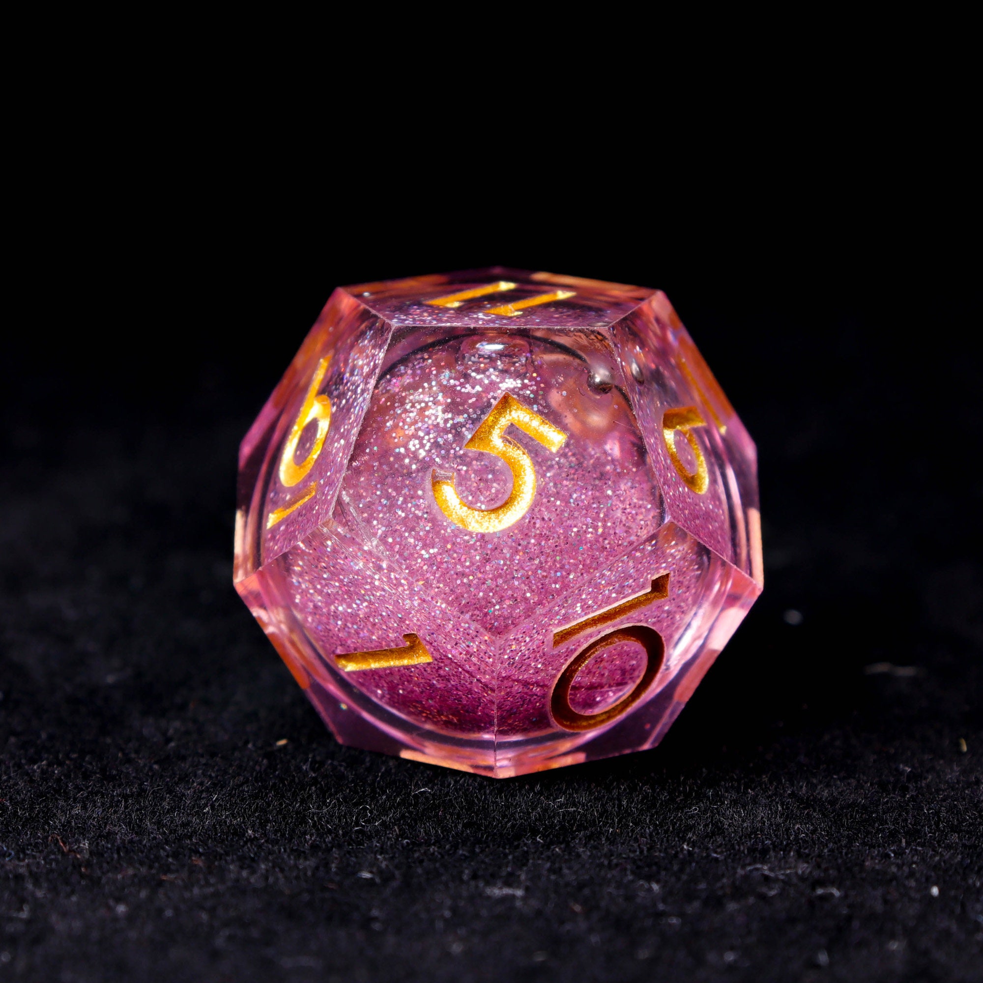 Liquid Core Dice Pink DND Dice Set Sharp Edge D&D Dice Full - Etsy