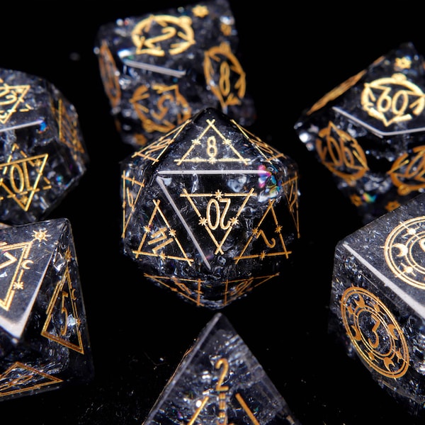 Black Dice Set - Etsy