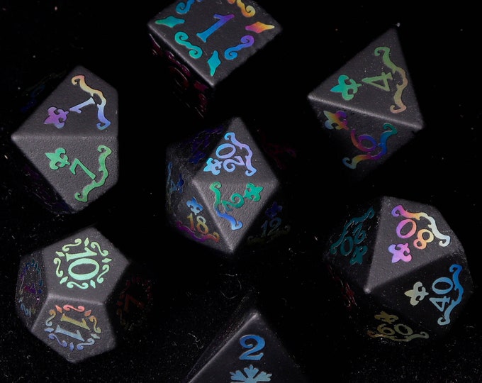 D20 Skull Geode 33mm Dice Sharp Edge, D&D Dice Set for Dungeons and ...