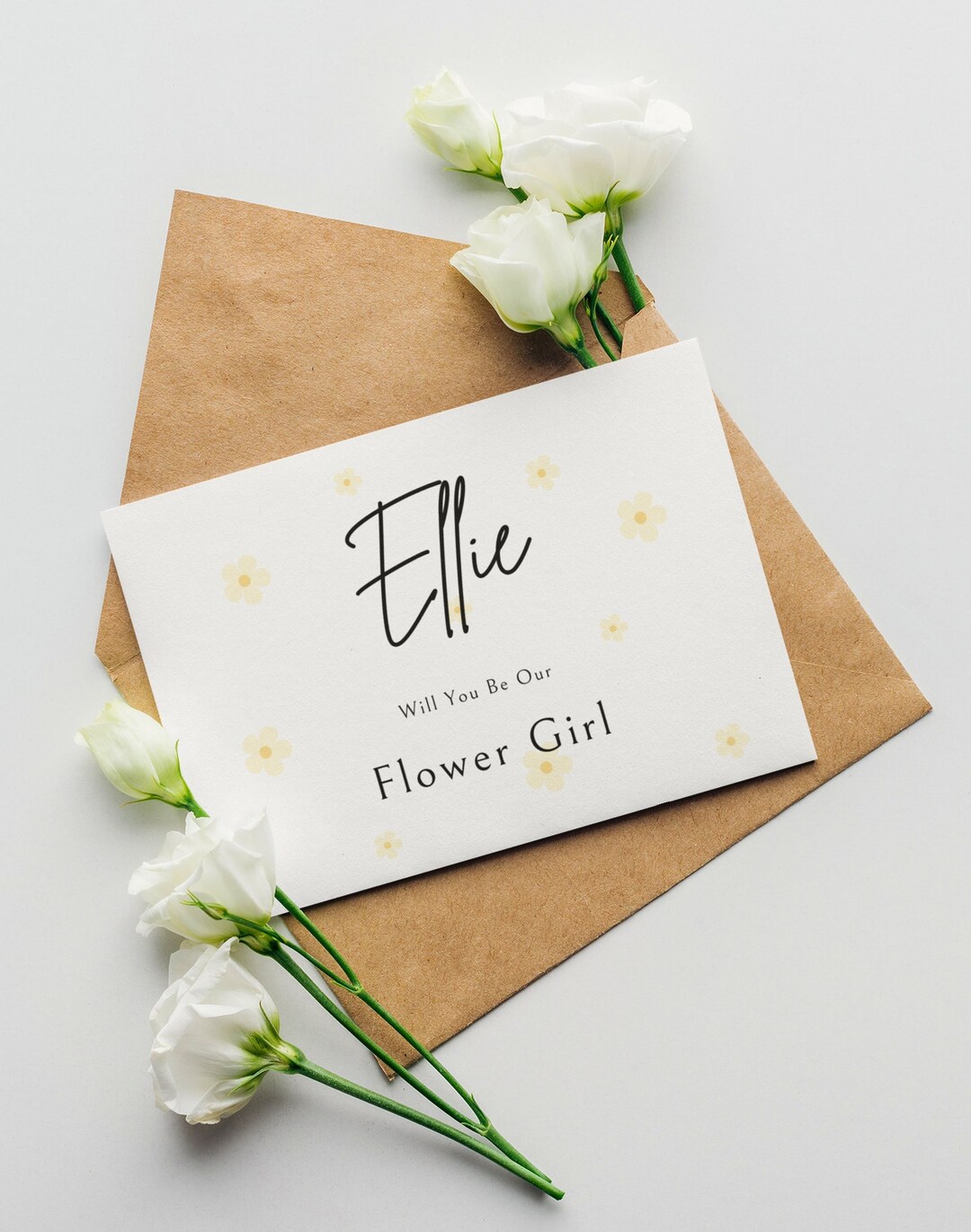 Will You Be My Flower Girl Proposal Card? Personalised Flower Girl ...