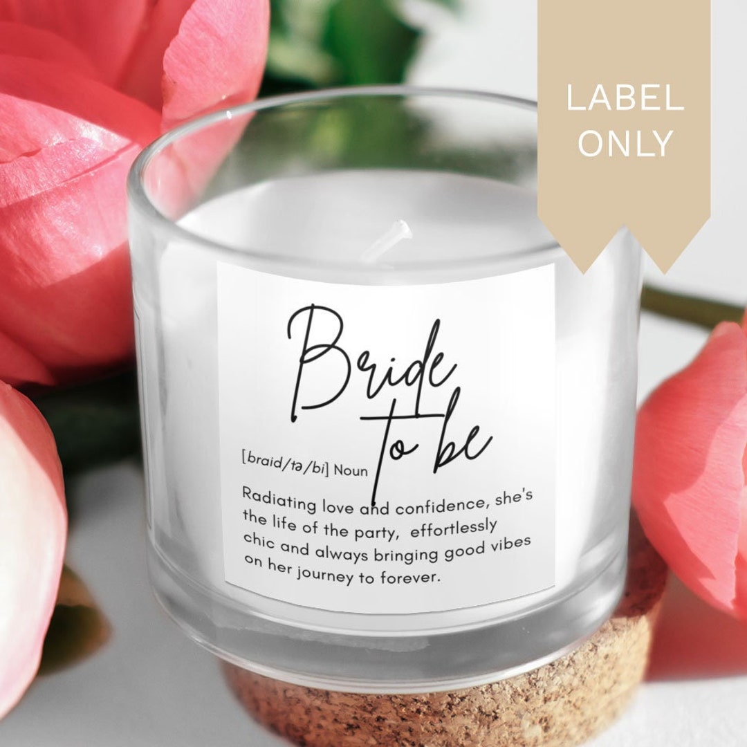 Personalised Bride to Be Definition Label for Hen Do Gift, Bridal ...