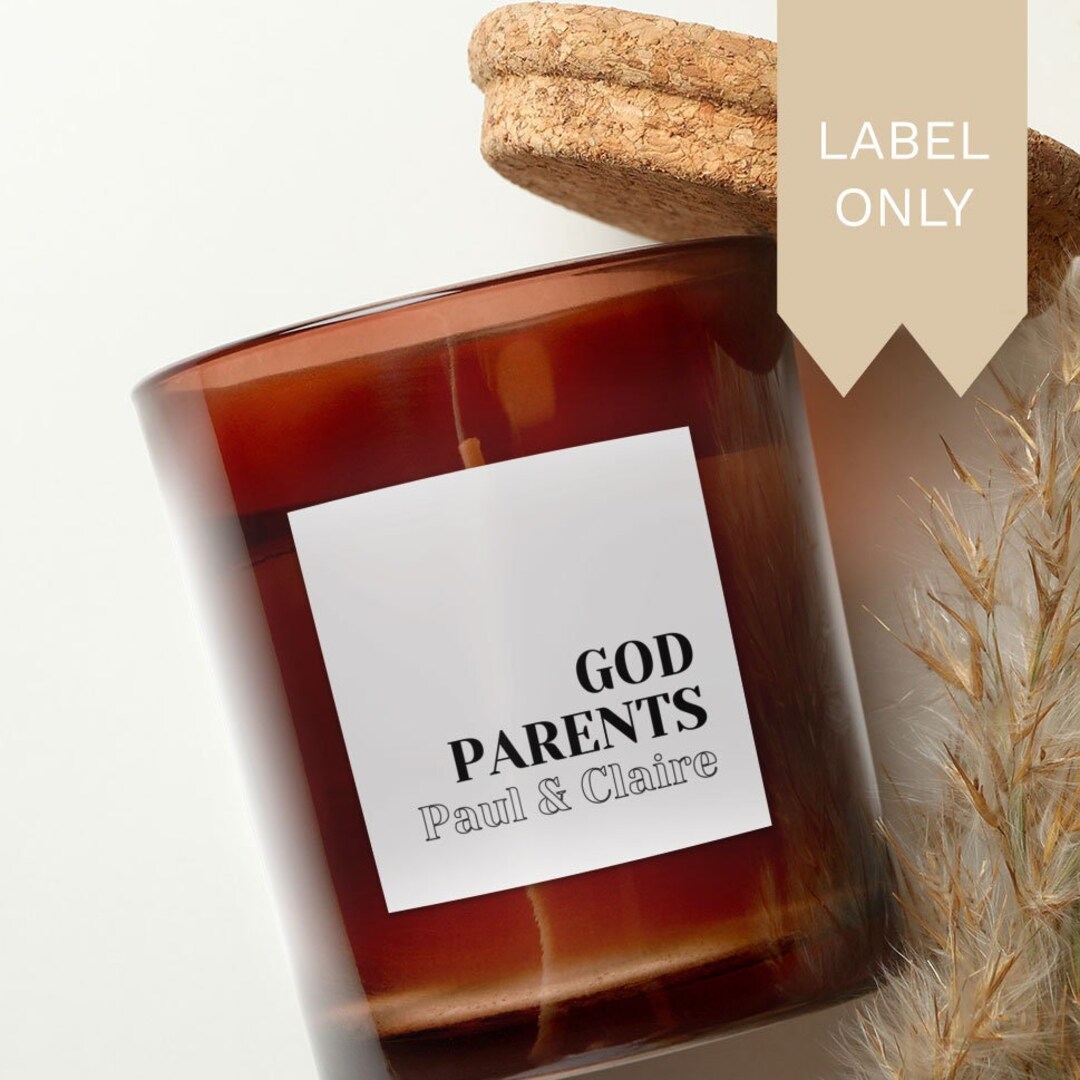 Godparent Label. Custom Godparent Labels. Godmother Label, Godfather ...