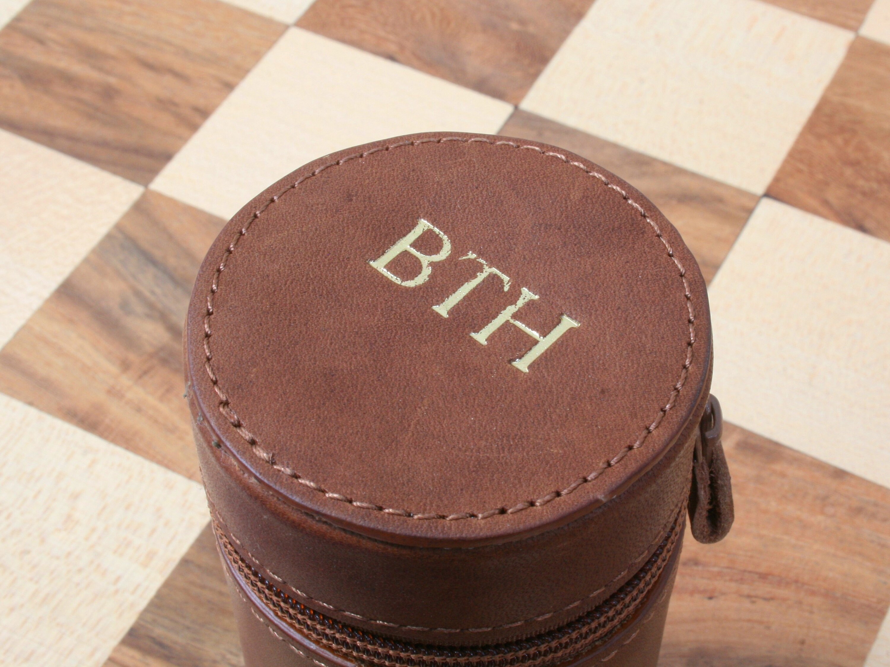 1-10 Numbered Steel Stirrup Cups in Brown Leather Zip Case With Free ...