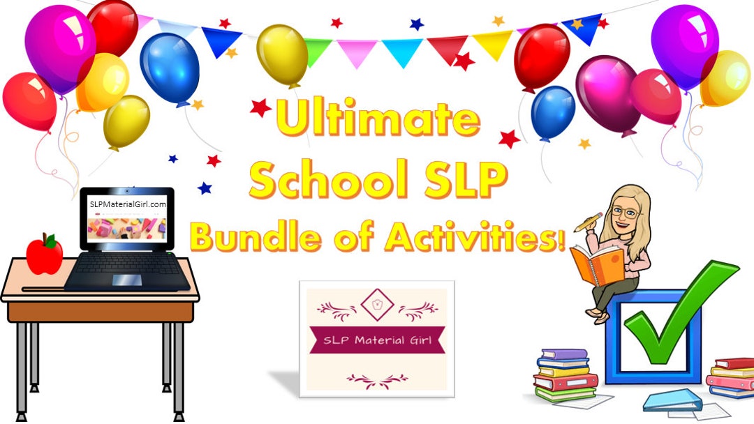 Ultimate School SLP Bundle of Activities Speech & Language - Etsy