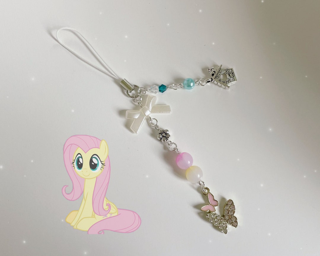 Handmade Fluttershy Inspired Phone Charm My Little Pony Friendship is ...