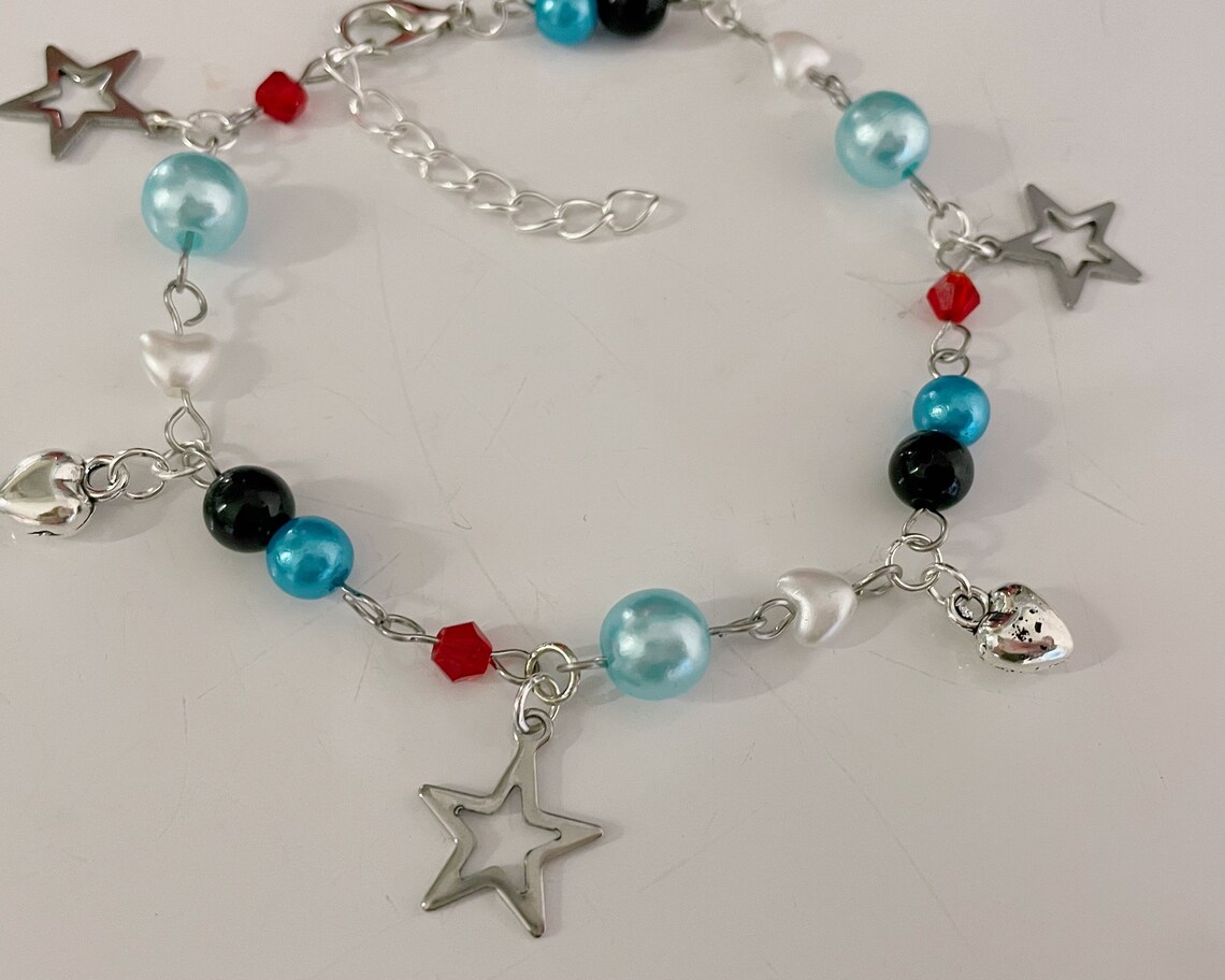 Handmade Hatsune Miku Inspired Charm Bracelet - Cutecore Anime Vocaloid ...