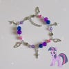 Handmade Twilight Sparkle Inspired Phone Charm My Little Pony Fim Phone ...