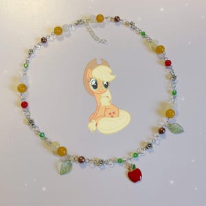 Handmade Applejack Inspired Necklace My Little Pony Friendship is Magic ...
