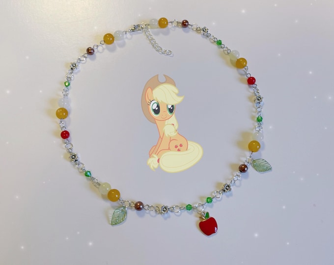 Handmade Applejack Inspired Necklace - My Little Pony Friendship is ...