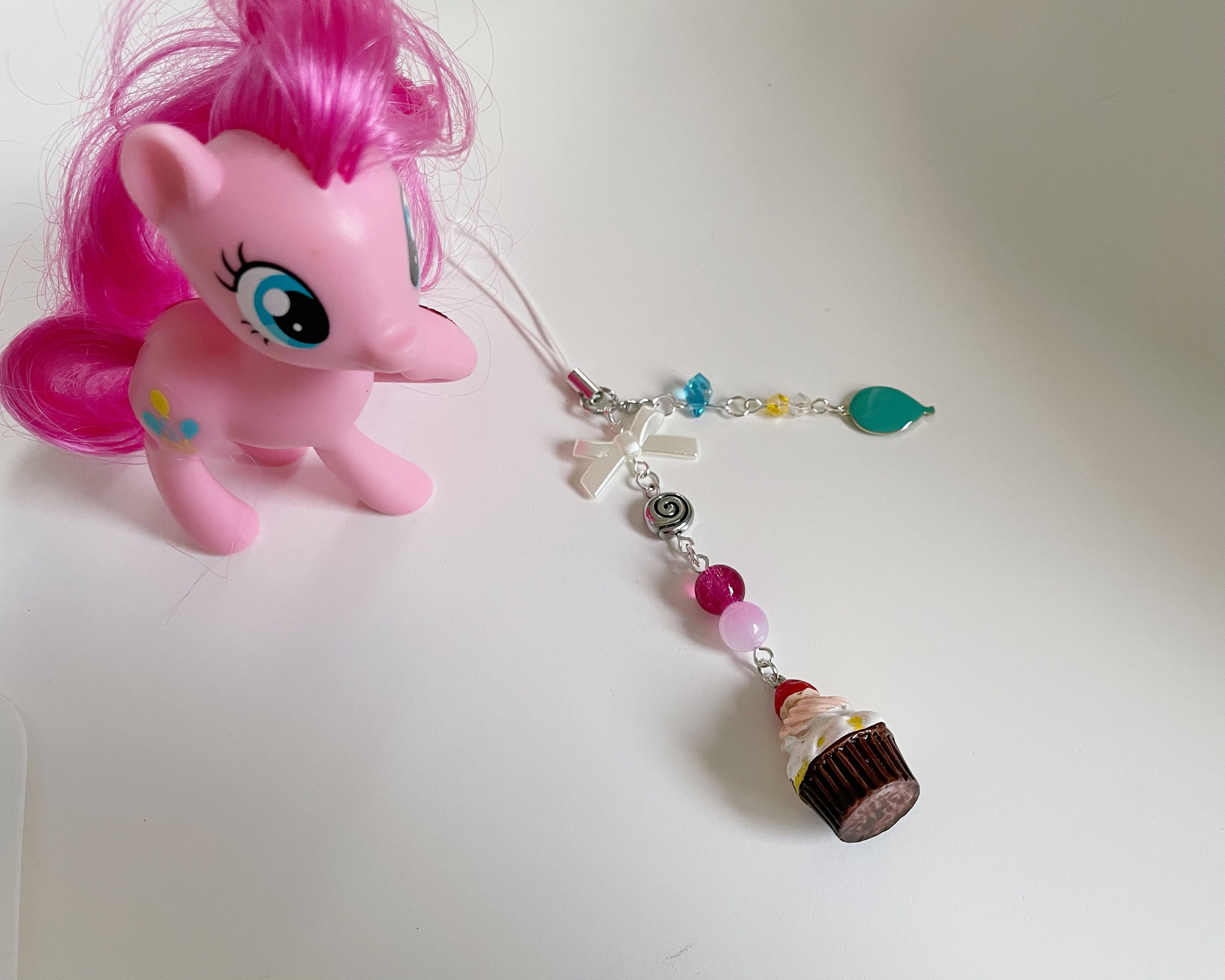 Handmade Pinkie Pie Inspired Phone Charm My Little Pony Friendship is ...