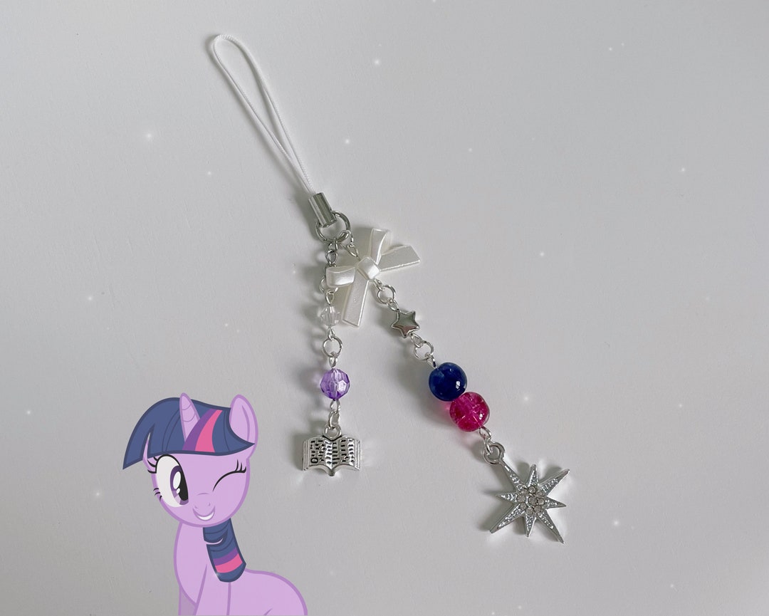 Handmade Twilight Sparkle Inspired Phone Charm - My Little Pony Fim ...