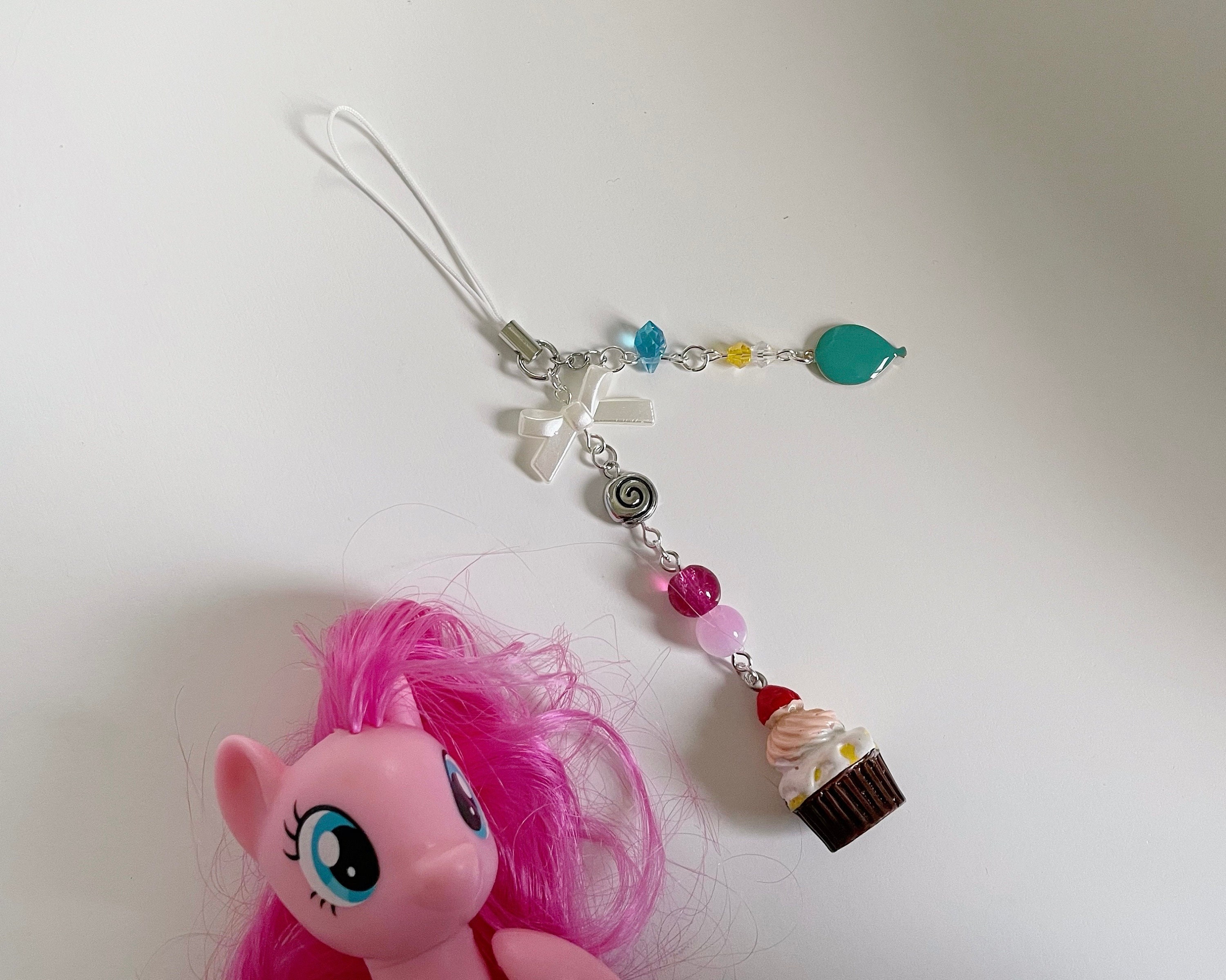 Handmade Pinkie Pie Inspired Phone Charm My Little Pony Friendship is ...