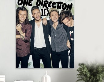 POSTER ARTPRINT of Watercolor Portrait of One Direction With history ...