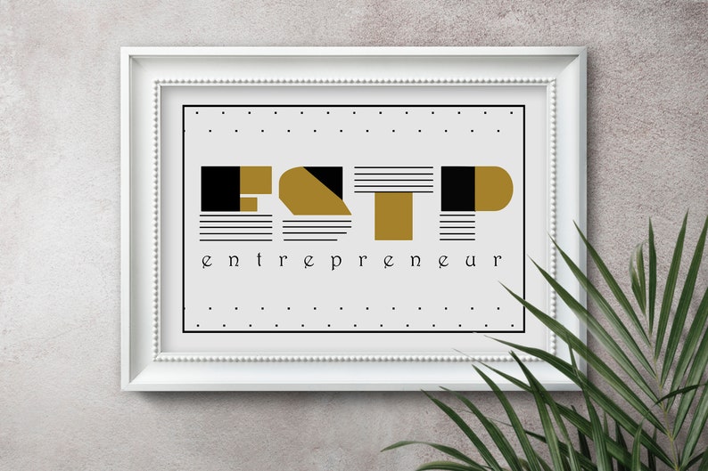 ESTP Entrepreneur Myers Briggs Mbti Personality Type, ESTP Minimal ...