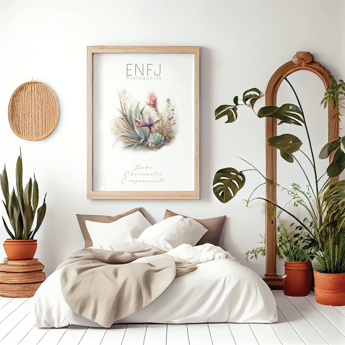 ENFJ Protagonist Art Print, ENFJ 16 Personalities Mbti Wall Art, Myers ...