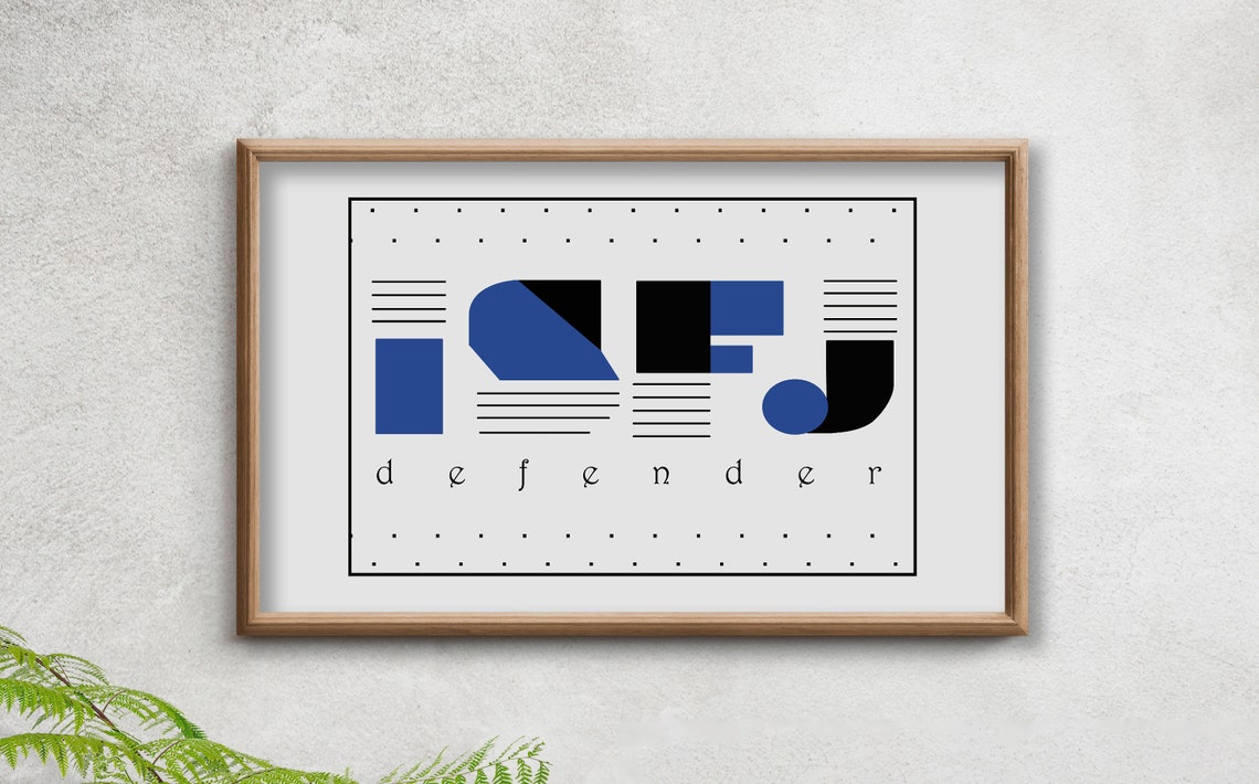 ISFJ Defender Myers Briggs Mbti Personality Type, ISFJ Minimal ...