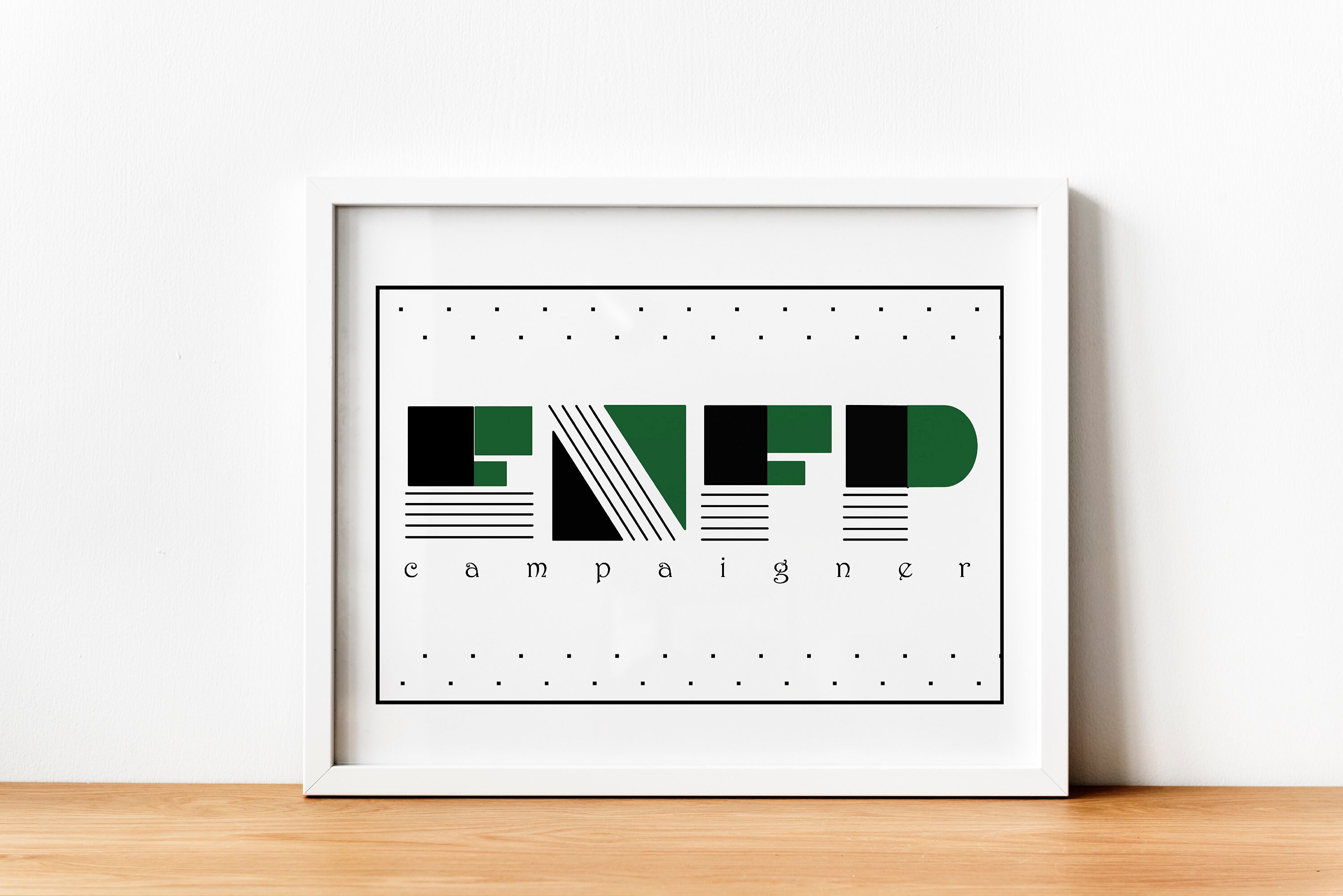 ENFP Campaigner Myers Briggs Mbti Personality Type, ENFP Minimal Shelf ...