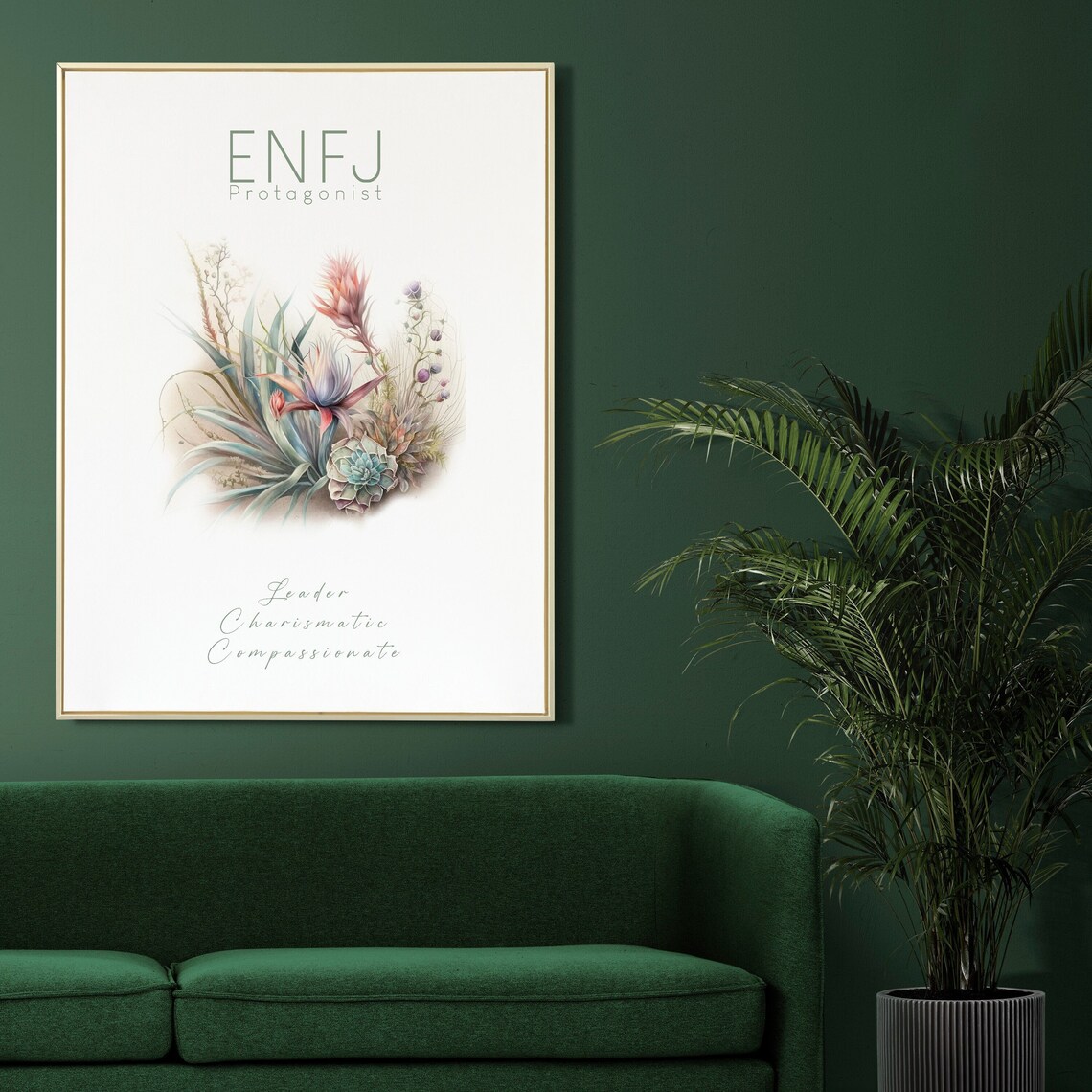 ENFJ Protagonist Art Print, ENFJ 16 Personalities Mbti Wall Art, Myers ...