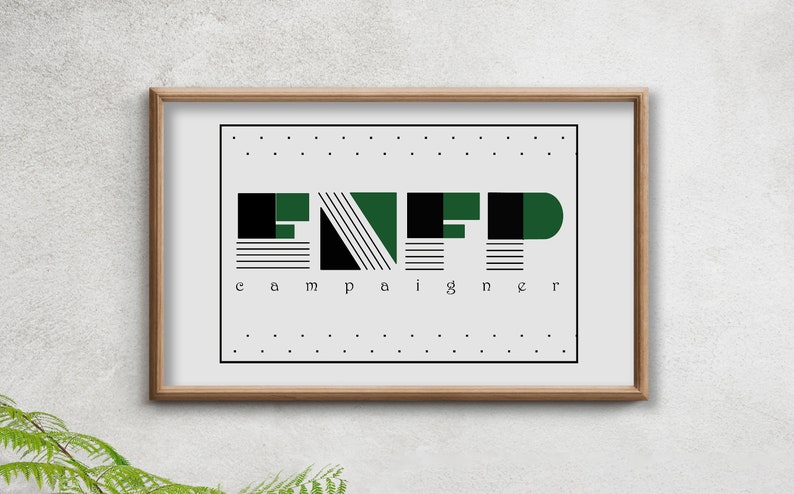 ENFP Campaigner Myers Briggs Mbti Personality Type, ENFP Minimal Shelf ...