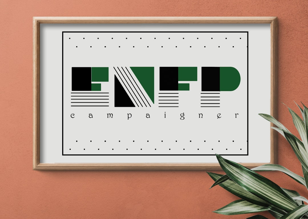 ENFP Campaigner Myers Briggs Mbti Personality Type, ENFP Minimal Shelf ...