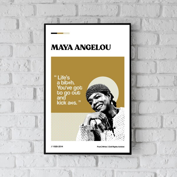 Maya Angelou Art - Etsy