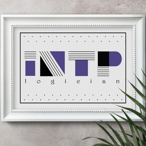INTP Logician Myers Briggs Mbti Personality Type, INTP Minimal ...