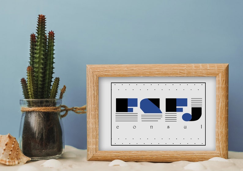 ESFJ Consul Myers Briggs Mbti Personality Type, ESFJ Minimal Typography ...