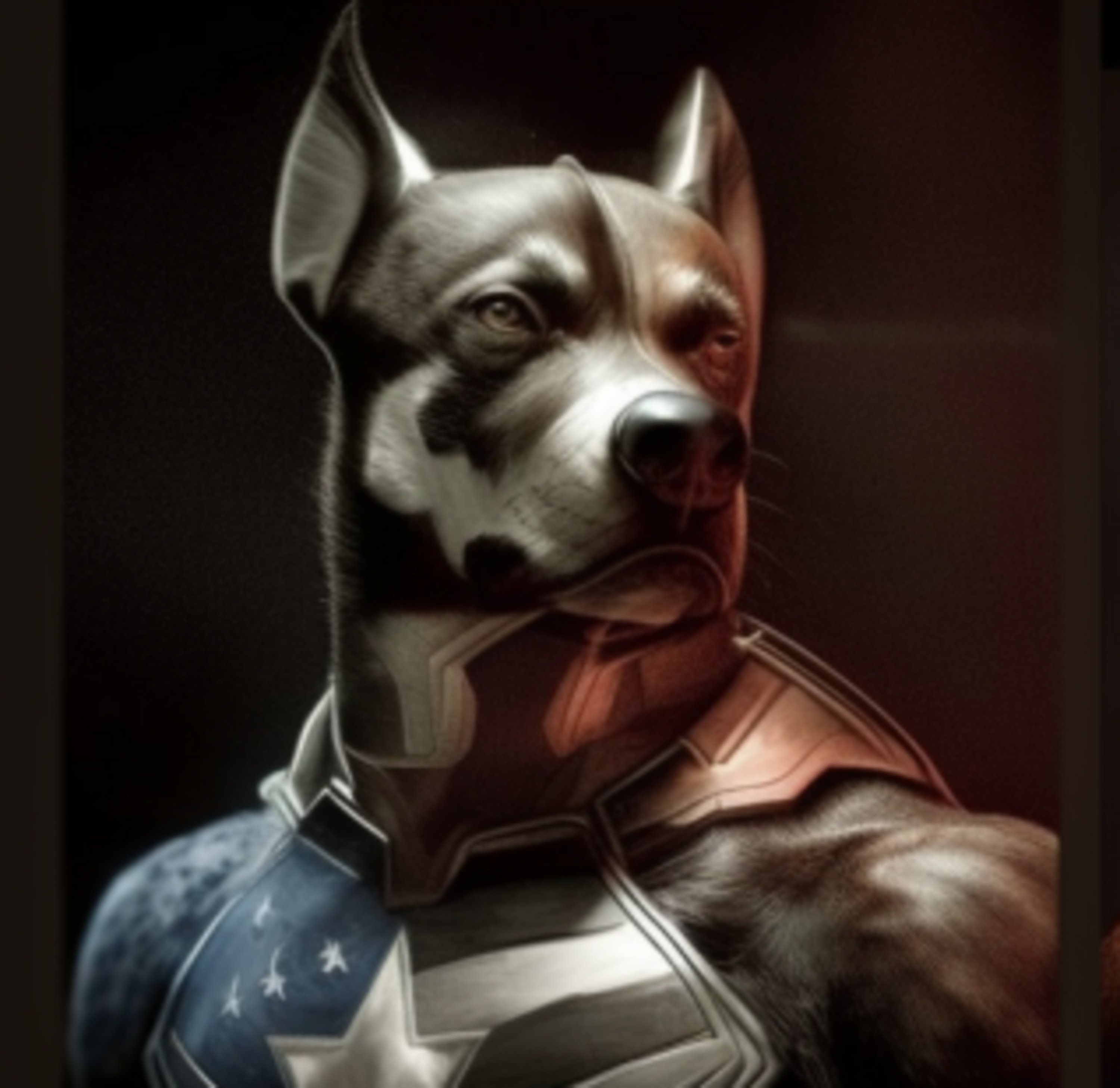 Dog Portraits as Captain America - Etsy