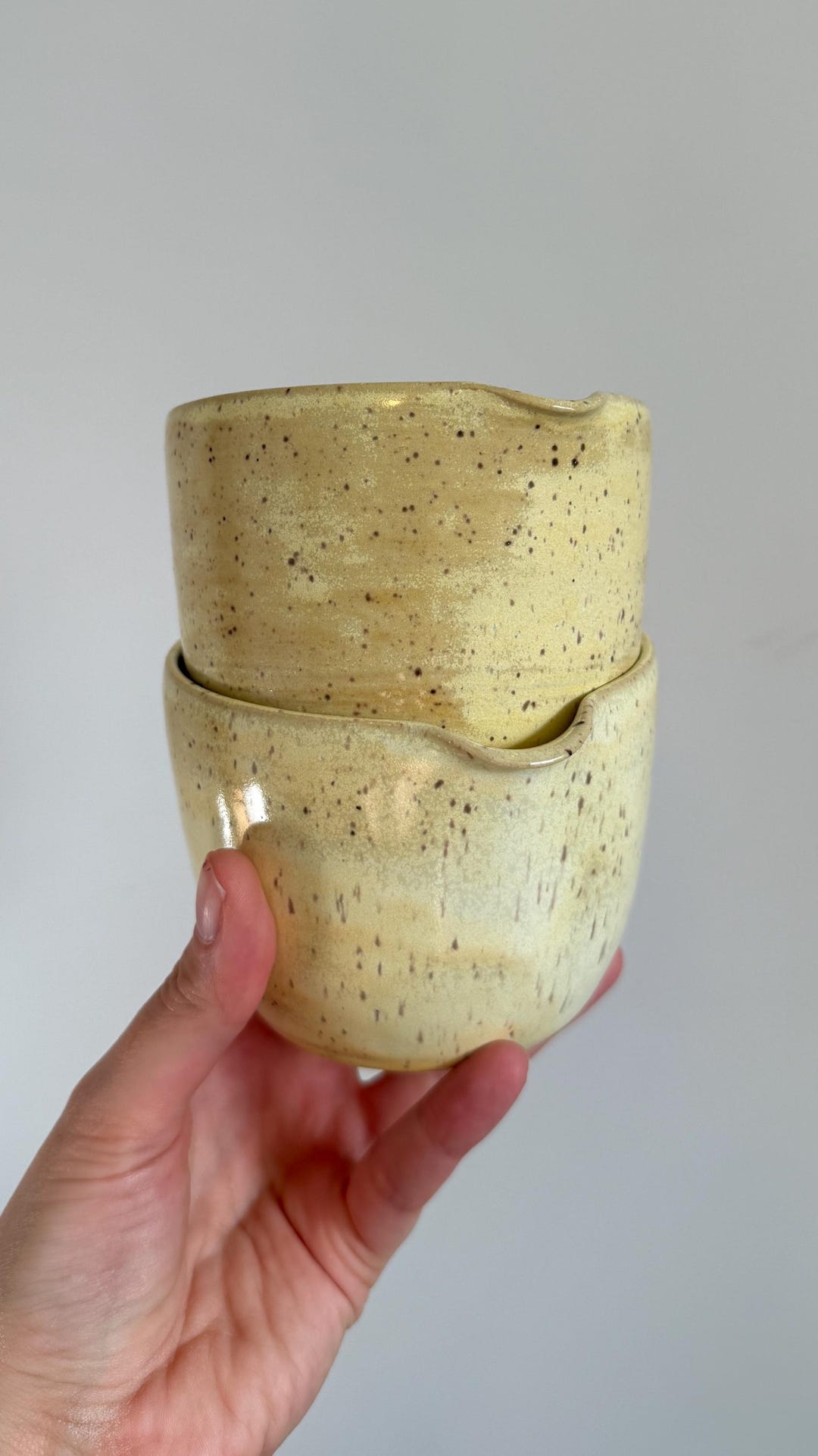 Handmade Yellow Matcha Bowl - Etsy