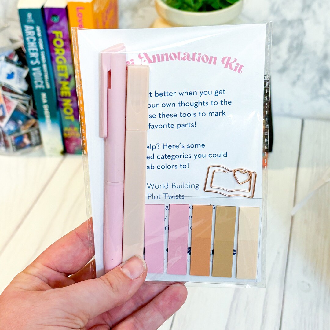 Mini Annotation Kitsbookish Gifts for Readerssticky Tabs, Highlighter ...