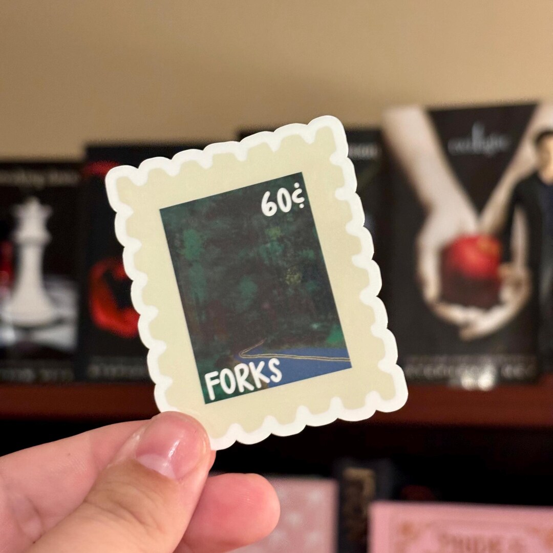 Forks, WA Stamp Sticker–twilight Stamp Location Stickers–edward Cullen ...