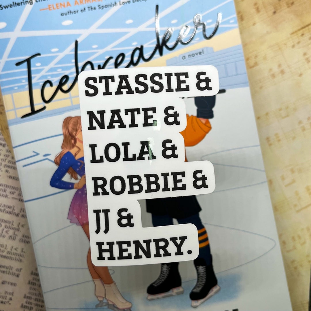 Icebreaker Novel Sticker Character Names Hannah Grace - Etsy