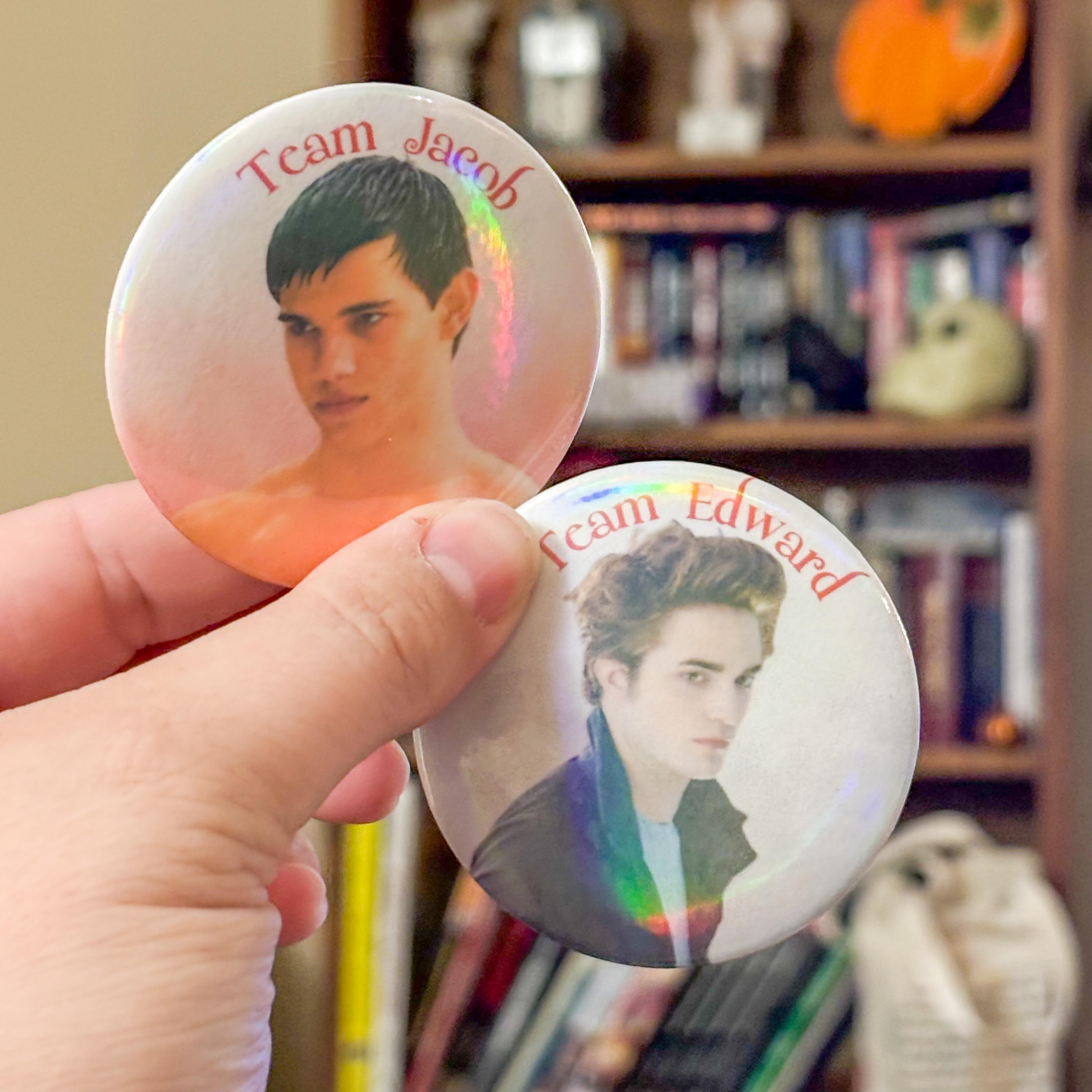 Team Edward Team Jacob Twilight Inspired Fan Merch–pinback Button–2 ...