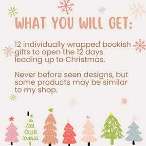 Mystery Bookish Advent Calendar 12 Days of Christmas Book Girls Book ...
