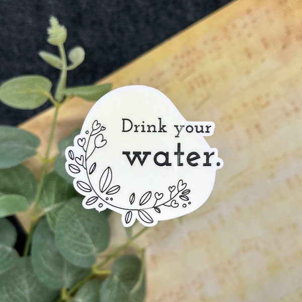 Drink Water Sticker - Etsy
