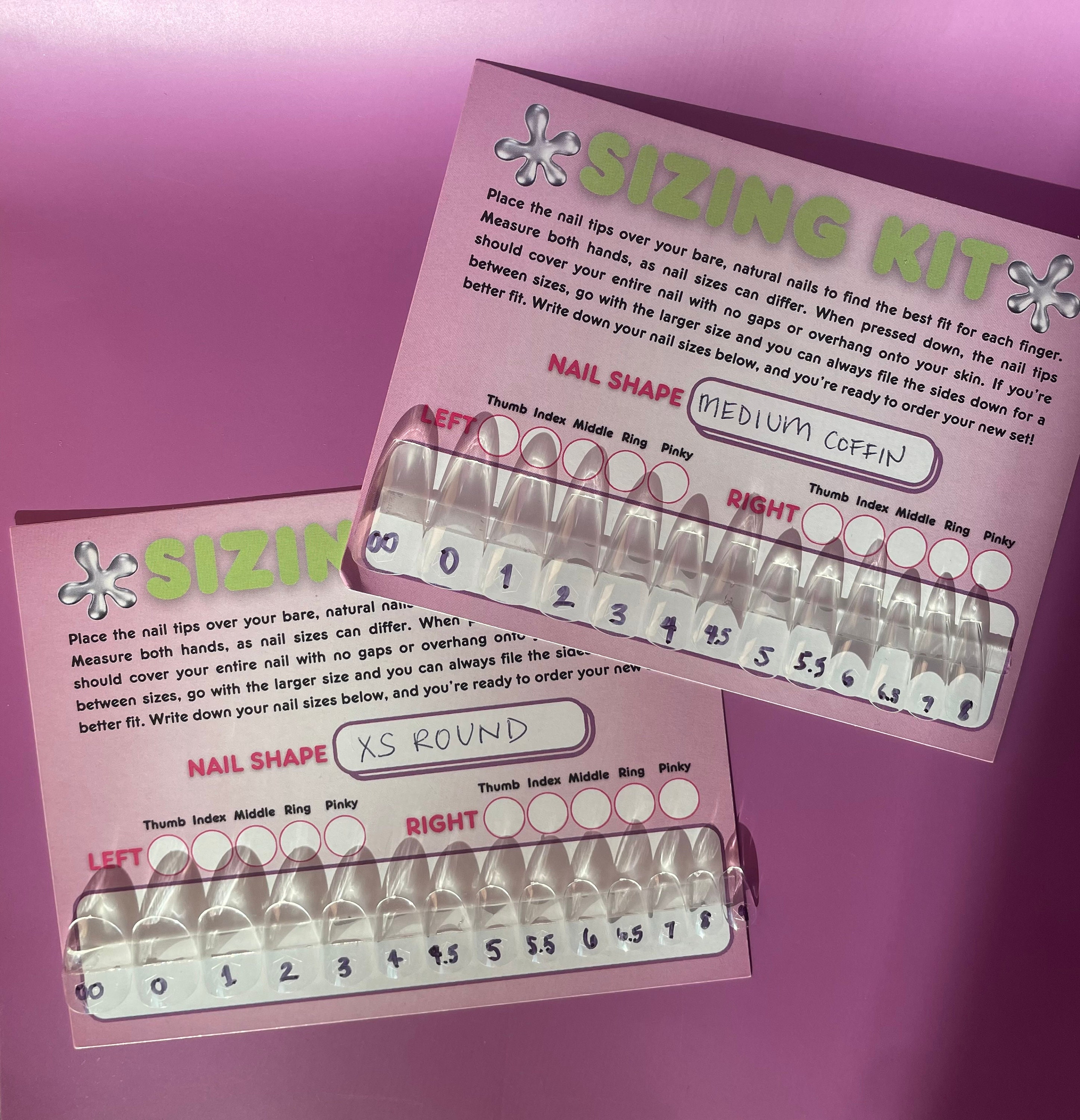 SIZING KIT: Sizing Sample Kit for Press-ons - Etsy