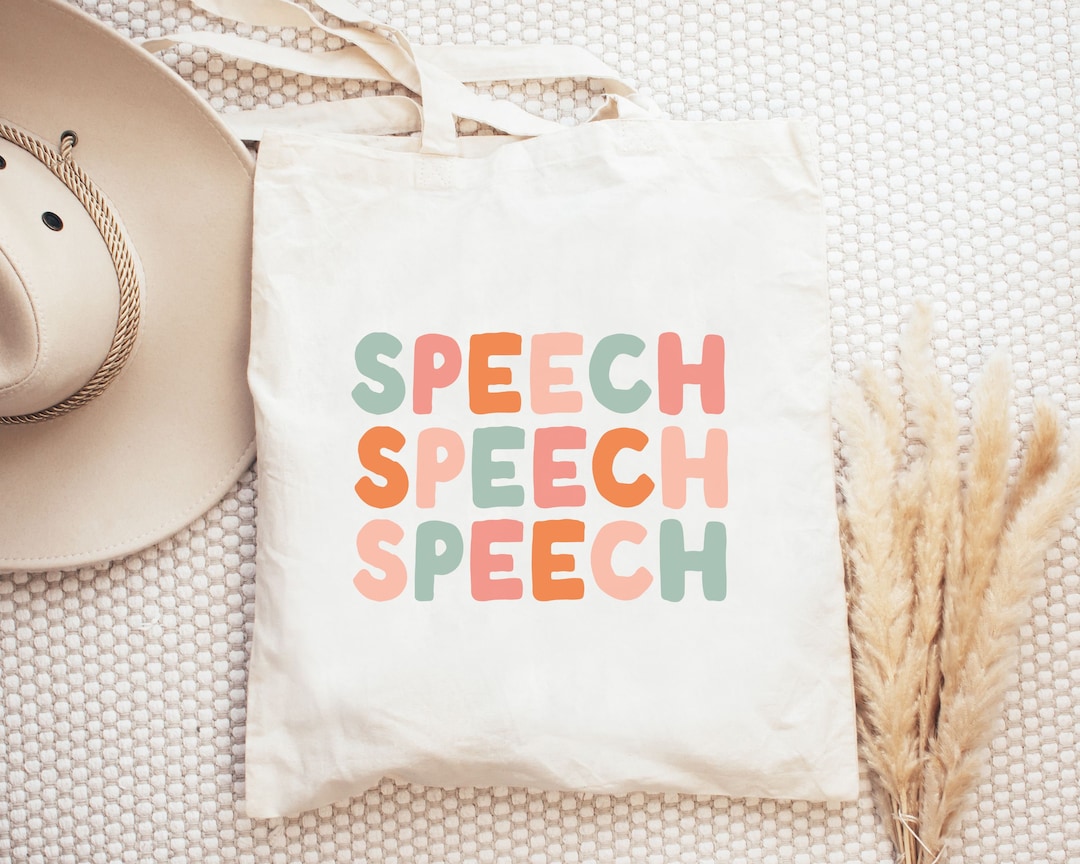 Speech Therapy Tote Bag in My SLP Era Tote Bag Speech Language ...
