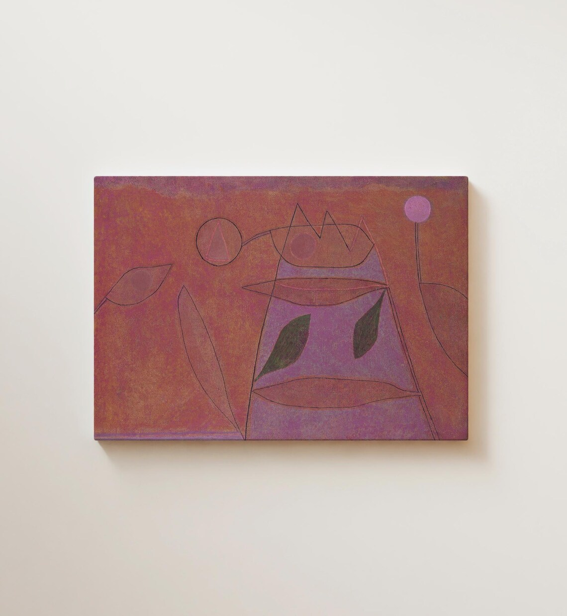 Paul Klee Vintage Art Print: Abstract Pink Red Sketch - Etsy