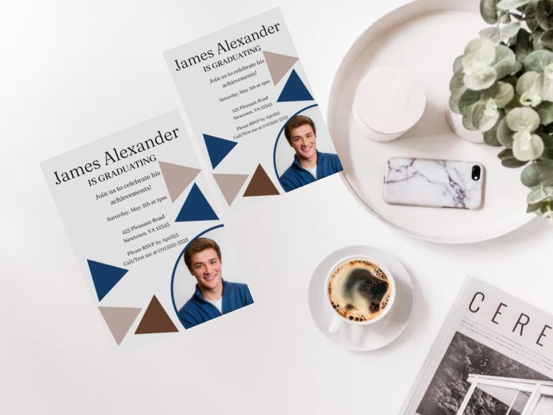 Graduation Invitation Template - Etsy