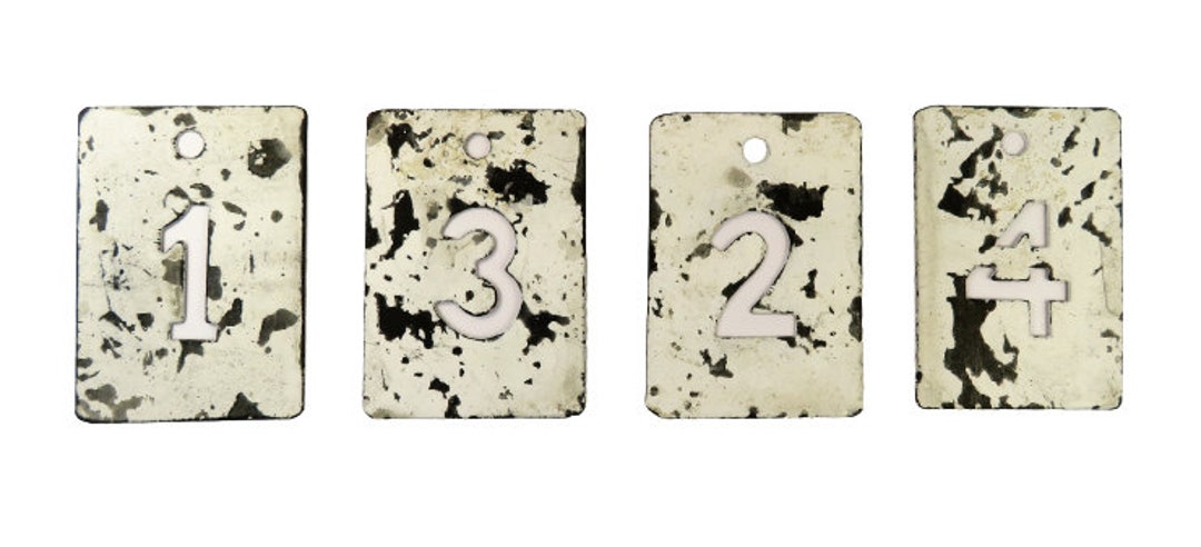 Set of 4 Metal Number Stencils Ideal for Customization - Etsy