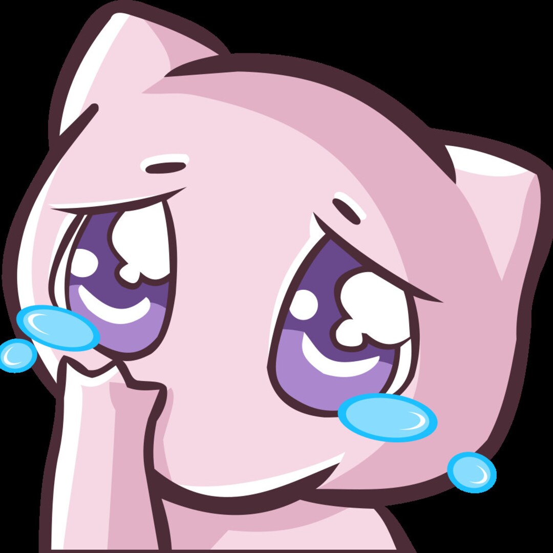 Remade Mew CRY Twitch Emote - Etsy